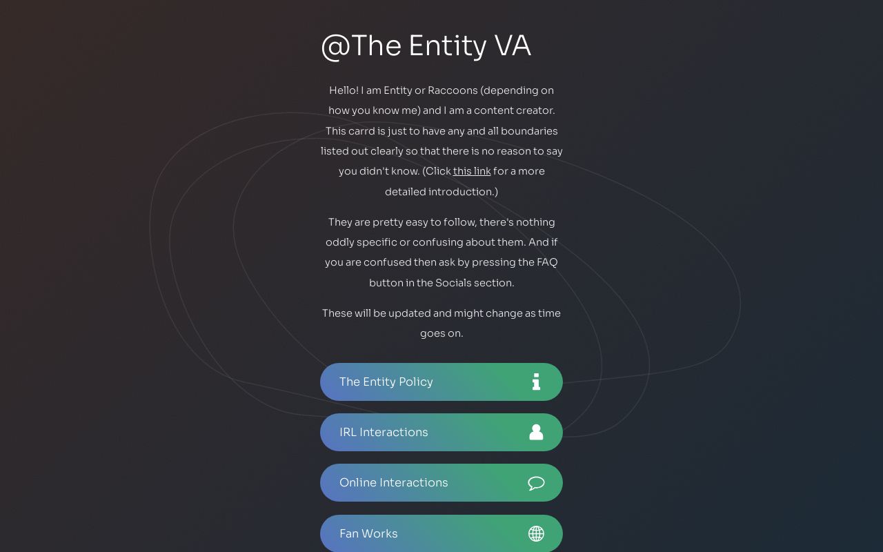 The Entity VA's Boundaries